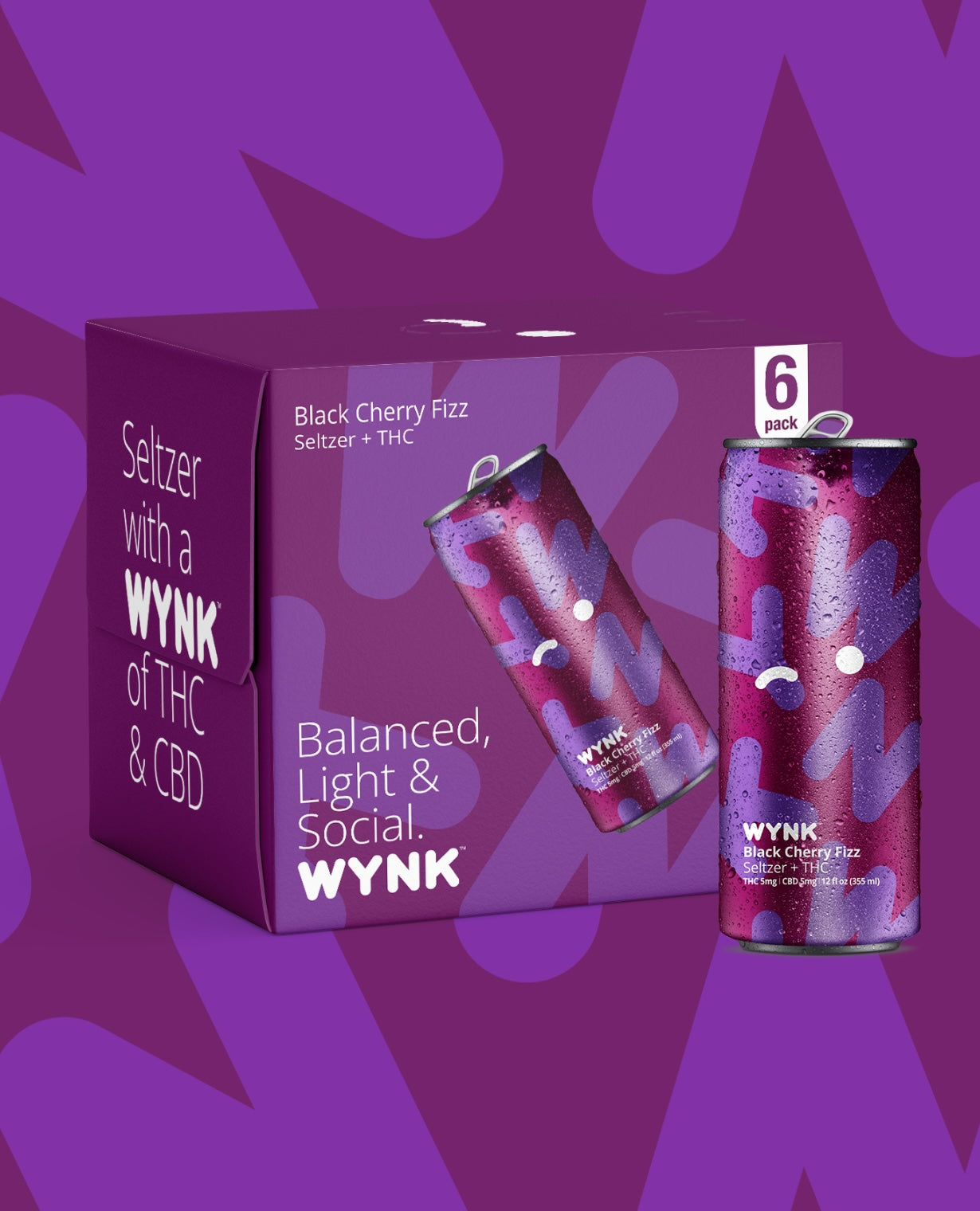 WYNK Black Cherry Fizz | Shop THC Seltzer Online