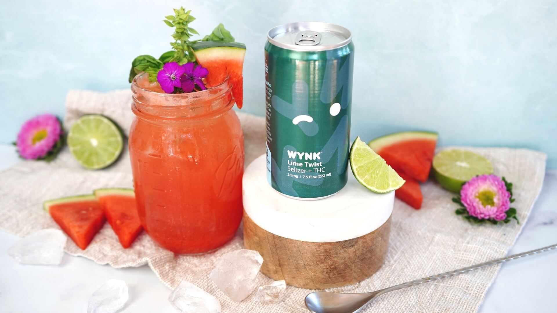 Watermelon Basil Limeade THC Mocktail Recipe – WYNK