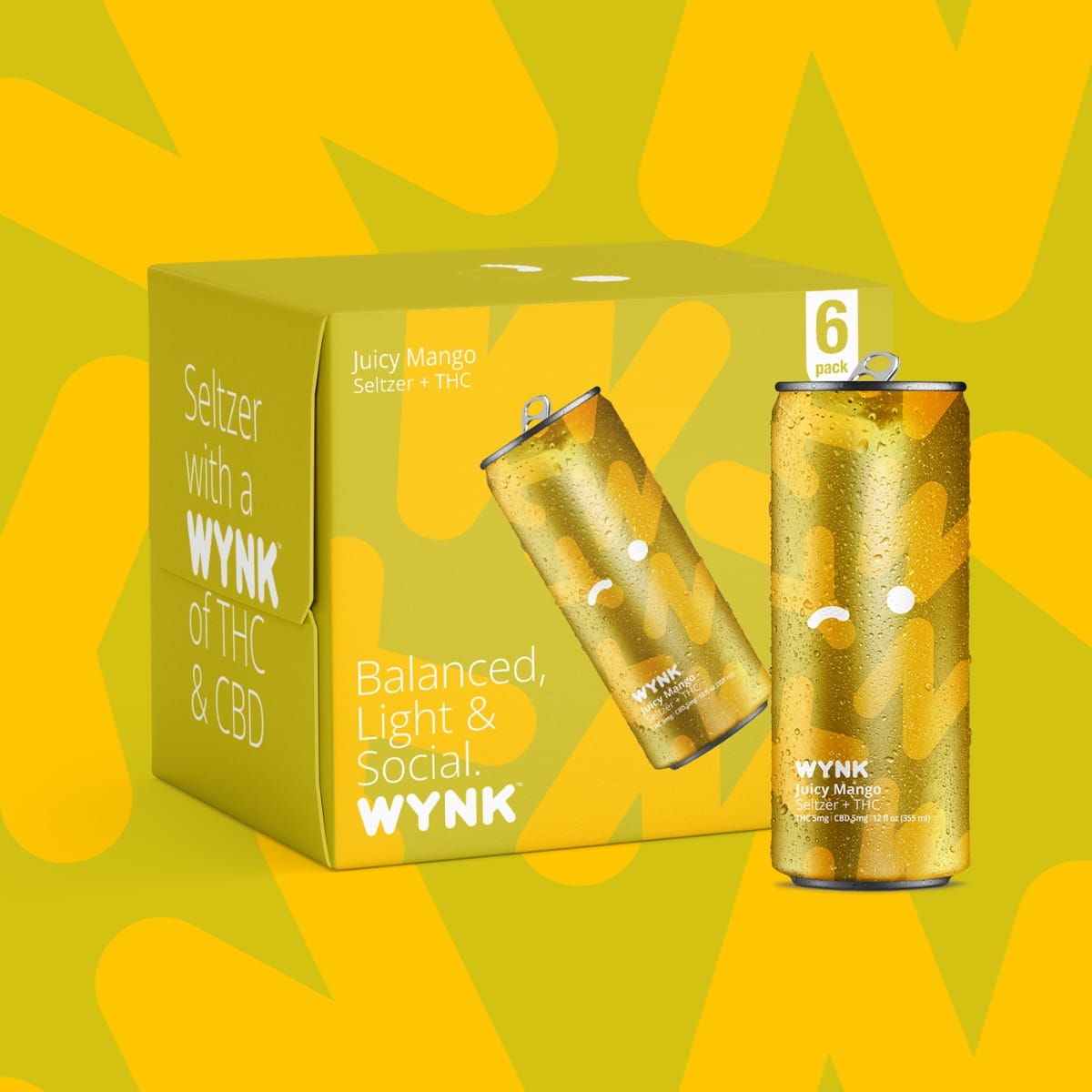 WYNK Juicy Mango | Shop THC Seltzer Online